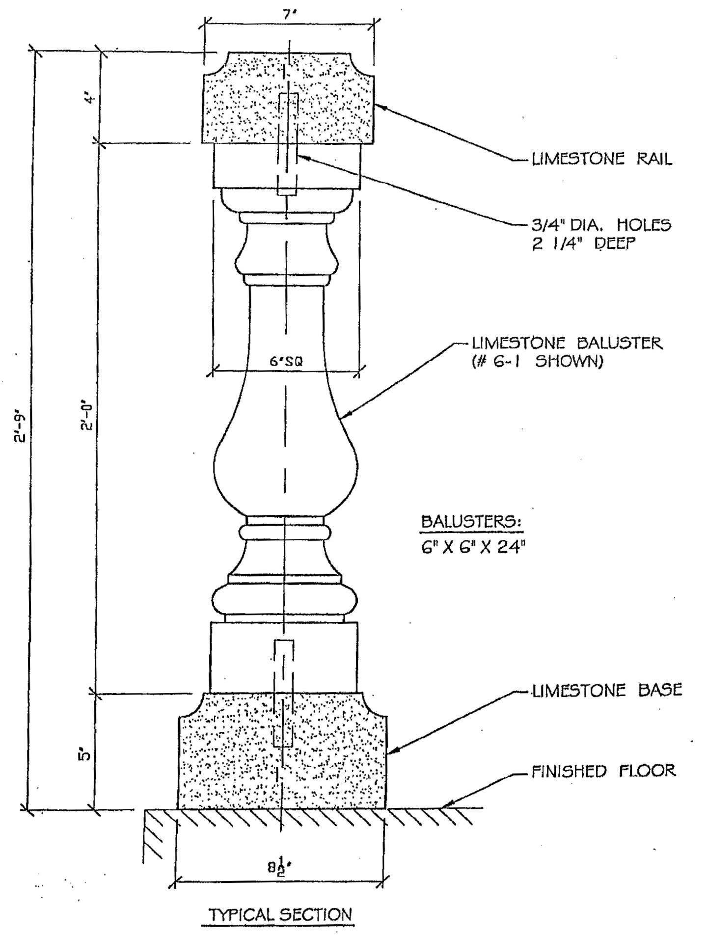 Limestone Balustrade Details - Liberty Limestone