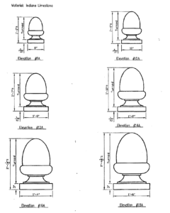 Limestone Finial Specifications - Liberty Limestone