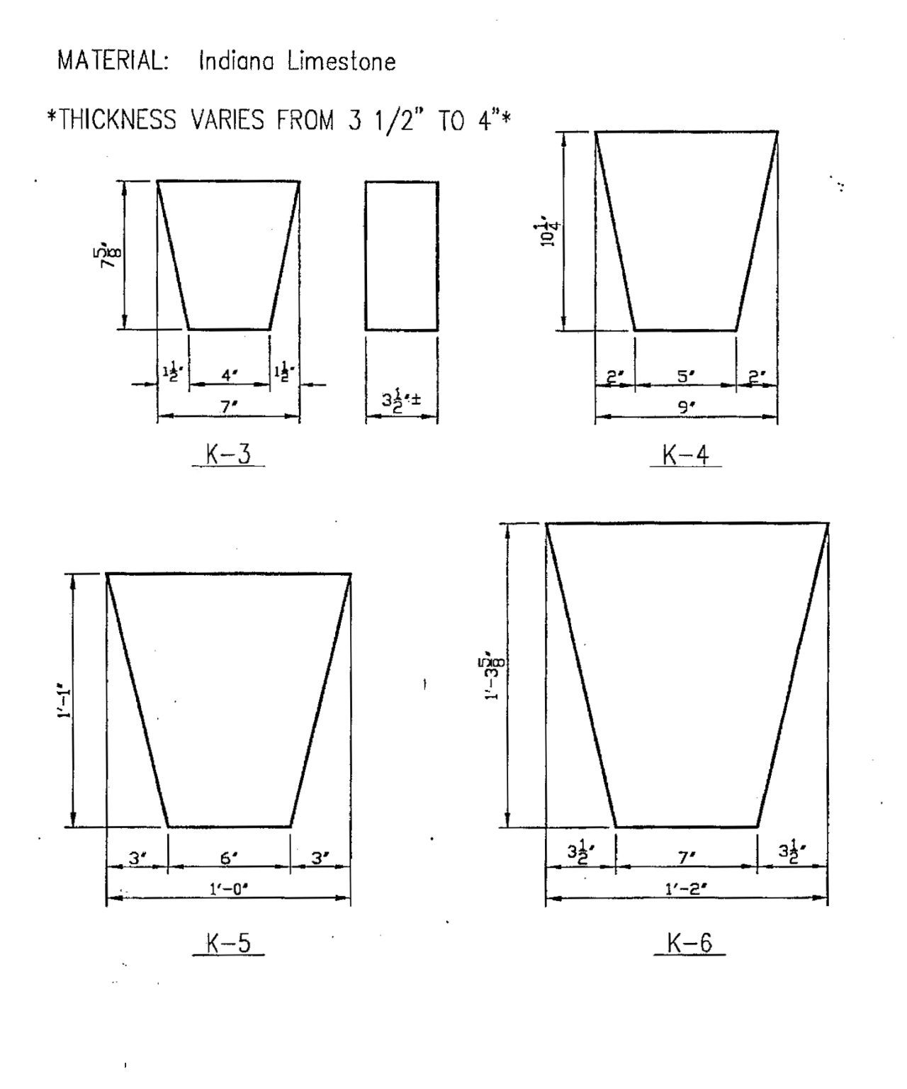 Limestone Keystone Specifications - Liberty Limestone