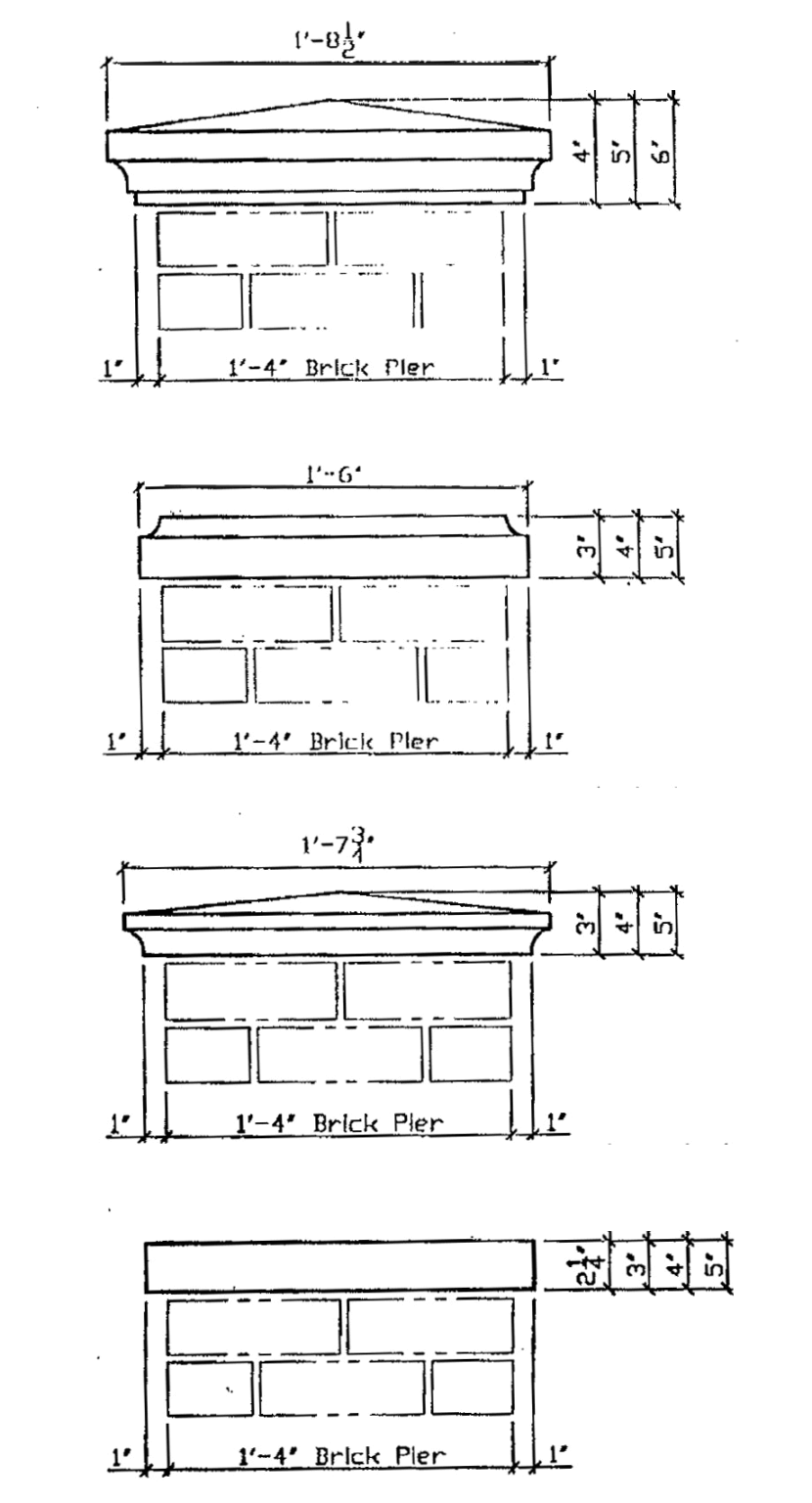 Limestone Pier Cap Specifications - Liberty Limestone